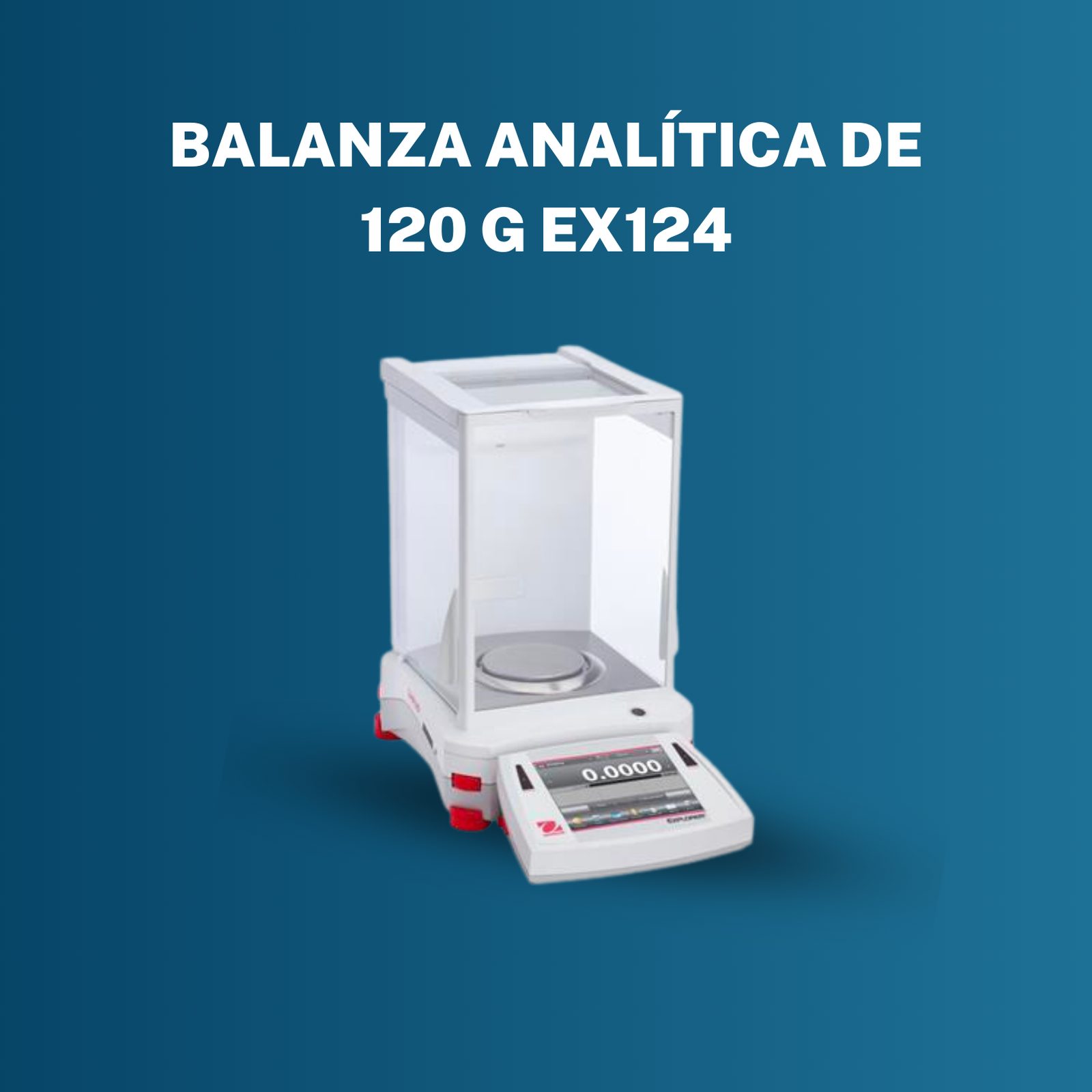 Balanza Analíticacon con precisión de 0.1 mg Ohaus EX124 – equiglass.com.mx