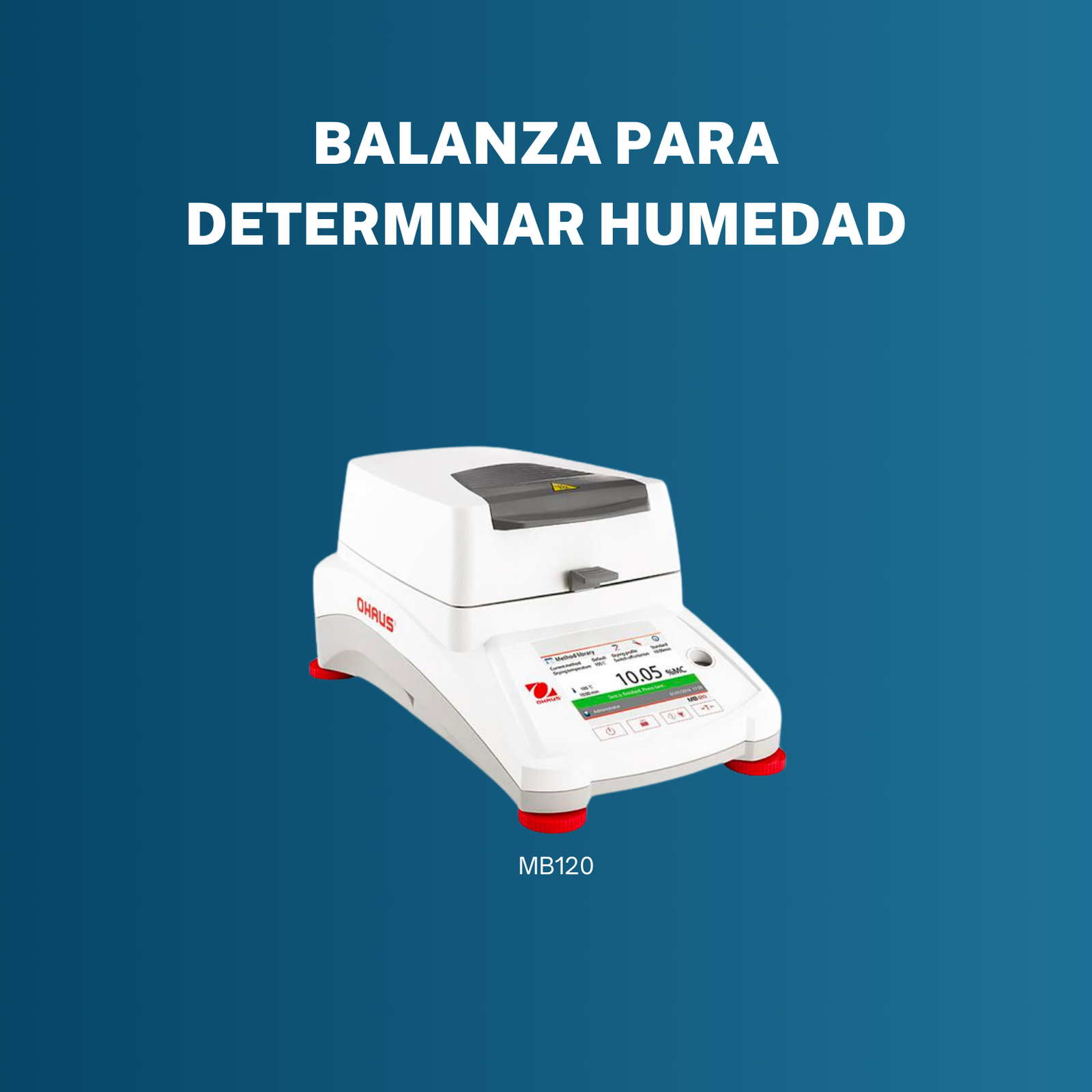 Analizador de Humedad rápido, inteligente y preciso MB120 – equiglass ...